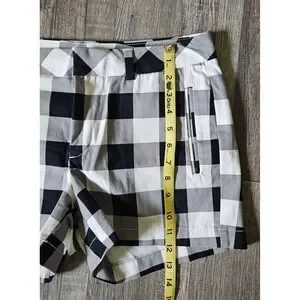 a.n.a | Shorts | Ana A New Approach Black White Buffalo Check Twill ...